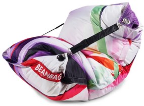 BeanBag Designový sedací vak grafic 2 s popruhy