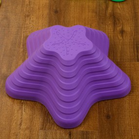ZONEKIZ Sada krokovacích kamenů pro děti od 3 let, 11 kamenů, protiskluzové, do 80 kg, design s mořskou hvězdou