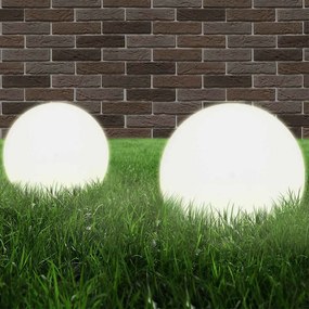 Kulovité LED lampy 4 ks koule 20 cm PMMA 277141