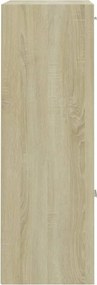 Úložná skříňka Shelby - dřevotříska - dub sonoma | 60x29,5x90 cm