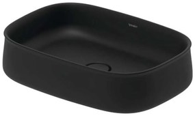 Duravit Zencha - Umyvadlo na desku 55x39 cm, bez přepadu, DuraCeram, antracit mat 2373551379
