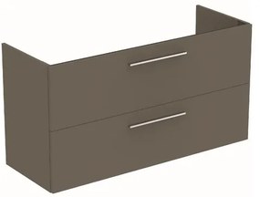 Ideal Standard i.Life A Skříňka pod umyvadlo 120 cm, 2 zásuvky, šedý křemen matný T5258NG