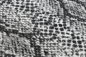 Dywany Łuszczów Kusový koberec Sion Sisal Snake`s skin 22162 ecru/black – na ven i na doma Rozměry koberců: 140x190
