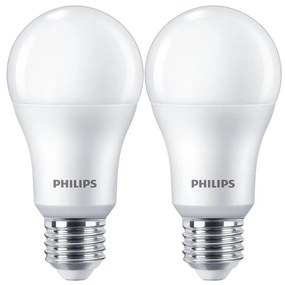 SADA 2x LED Žárovka Philips A67 E27/13W/230V 4000K
