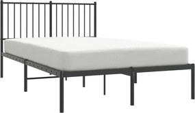 vidaXL Kovový rám postele s čelem 120 x 200 cm [350862] Barva: Bílá