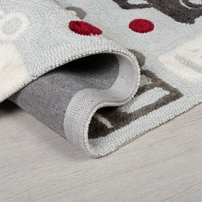 Flair Rugs koberce Kusový koberec Zest Kids City Buzz Grey/Multi - 100x150 cm