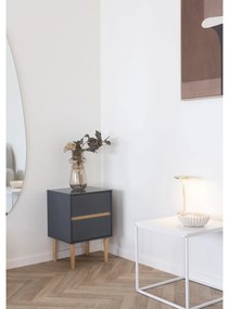 House Nordic Odkládací stolek BISLEY tmavě šedý