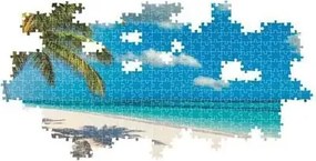 CLEMENTONI Panoramatické puzzle Houpačka u oceánu / 1000 dílků / od 14