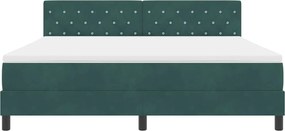 Postel s boxspringem s matrací Tmavě zelená 180 x 200 cm samet 3339125