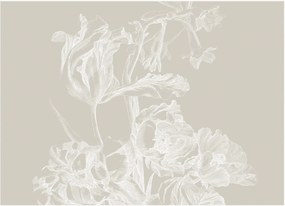 Tapeta Engraved Flowers