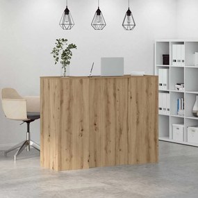 Recepční stůl dub artisan 135x50x103,5 cm kompozitní dřevo 3324195