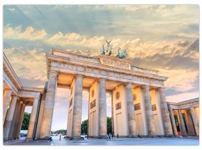Skleněný obraz - Braniborská brána, Berlín, Německo (70x50 cm)