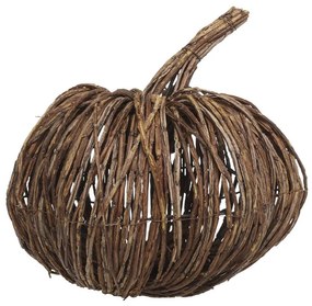 Hnědá proutěná dekorace dýně Pumpkin XL - Ø 33*35 cm