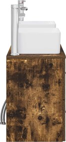 Sada koupelnových skříněk 3 ks Kouřový dub 53 x 34,5 x 63 cm 3405863