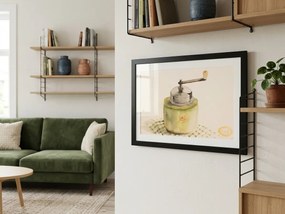 Martina Špinková | Babiččin kafemlejnek Rám: Černý, Velikost: 30 x 40 cm