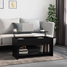 Konferenční stolek černý 102 x 50 x 52,5 cm kompozitní dřevo,  809648 HangarStore.cz