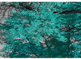 Pětidílný obraz tyrkysová krajina + háčky a hřebíčky ZDARMA Velikost (šířka x výška): 100x50 cm