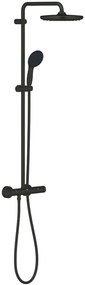 Grohe Vitalio Start - Sprchový set s termostatem, průměr 25 cm, 2 proudy, matná černá 266772431