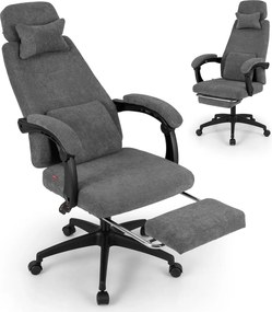 Costway Ergonomická kancelářská židle s výsuvnou opěrkou nohou a nastavitelným