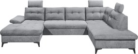 XXXLutz SEDACÍ SOUPRAVA, textil, šedá MID.YOU - Sedací soupravy - 002220053701