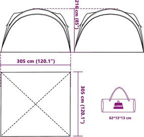 vidaXL Party stan nepromokavý [94571] Barva: Bílá