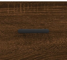 Skříň highboard hnědý dub 69,5 x 34 x 180 cm kompozitní dřevo,  3200016
