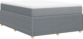 Box spring postel s matrací světle šedá 140 x 190 cm textil 3285567