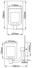 Elstead KOLT 1 nástěnné světlo do koupelny IP44/chrom