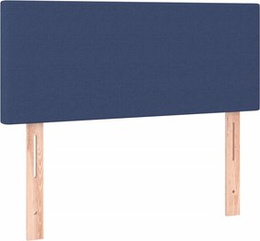 Box spring postel s matrací modrá 90x190 cm textil 3140423