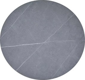 Jídelní stůl Talia 90 cm keramika mramor/černý