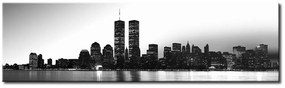 Obraz World Trade Center (1-dílný) - černo-bílé mrakodrapy New Yorku