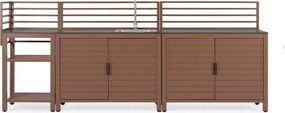 BIZZOTTO Modul zahradní kuchyňské linky ARIA terakota 120x62 cm 0790379