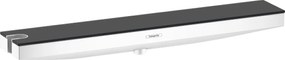 Hansgrohe Rainfinity, nástěnná přípojka hadice Porter 500 a polička LEVÁ, matně bílá, HAN-26843700
