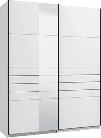 XXXLutz SKŘÍŇ S POSOUVACÍMI DVEŘMI, bílá, 145,5/217,5/60 cm Xora - Šatní skříně - 000834015312