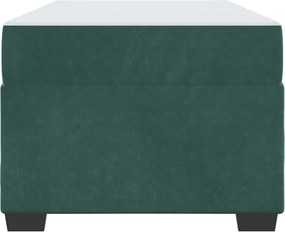 Rám postele s matrací Tmavě zelená 100 x 200 cm textil 3399275