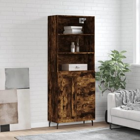 vidaXL Skříň highboard 69,5 x 34 x 180 cm kompozitní dřevo [3190039] Barva: kouřový dub