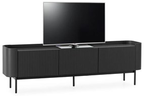 Černý TV stolek 180x55x40 cm Willa – MOME
