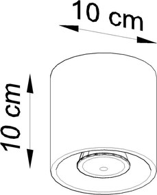 Sollux Lighting Stropní svítidlo ORBIS 1 bordó