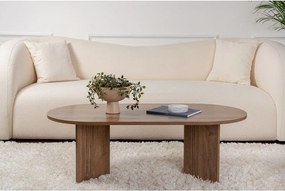 Tmavě hnědý konferenční stolek v dekoru ořechu 60x119 cm Sable – Kalune Design