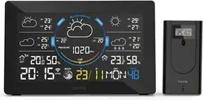 Hama Hawaii černá / Meteostanice / WiFi / předpověď počasí 5 dní / ven