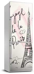 Wallmuralia Nálepka tapeta na ledničku Eiffelova věž Paříž 60x180 cm