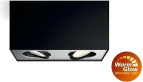 Philips Box 2x4,5W černá / LED stropní bodové svítidlo / 1000 lm / 220