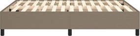 Rám postele s boxspringem taupe 140 x 200 cm textil 3120866