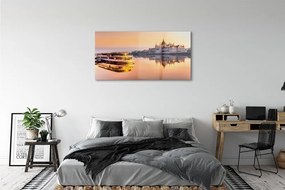 akrylový obraz West mořská loď 125x50 cm