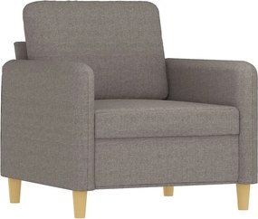 4dílná sedací souprava s poduškami taupe textil 3202069
