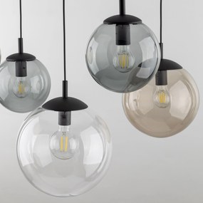 TK Lighting Černý závěsný lustr Esme pro žárovku 5x E27 TK4796
