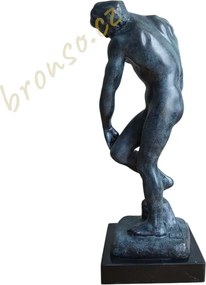 Adam – bronzová socha Rodin, stvoření člověka – umělecká dekorace