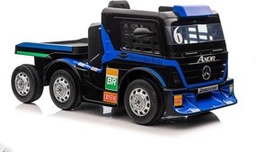LEAN CARS Elektrické autíčko Mercedes s návěsem XMX622B, LCD, tmavě modré