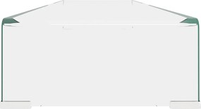 TV stolek / podstavec na monitor čiré sklo 120x30x13 cm 244133