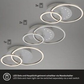 Brilo - LED Stmívatelné stropní svítidlo LED/26W/230V 3000K matný chrom